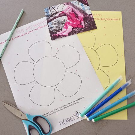 Tuto Fête des mères / Fleur "à mots doux" pour ma Maman - Picadelo