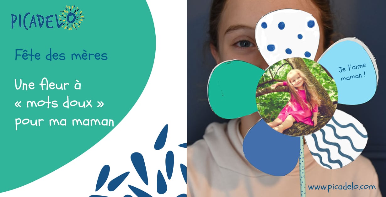 Tuto Fête des mères / Fleur "à mots doux" pour ma Maman - Picadelo