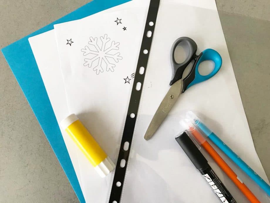 Activité créative flocon de neige